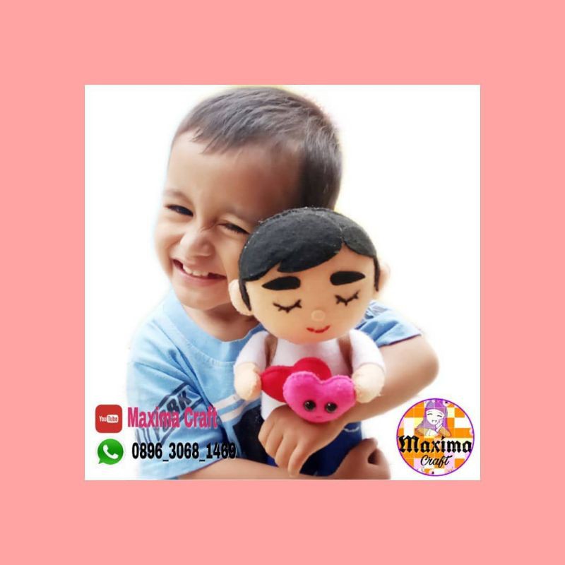 Jual BONEKA CUSTOM DARI KAIN FLANEL 30 CM | Shopee Indonesia