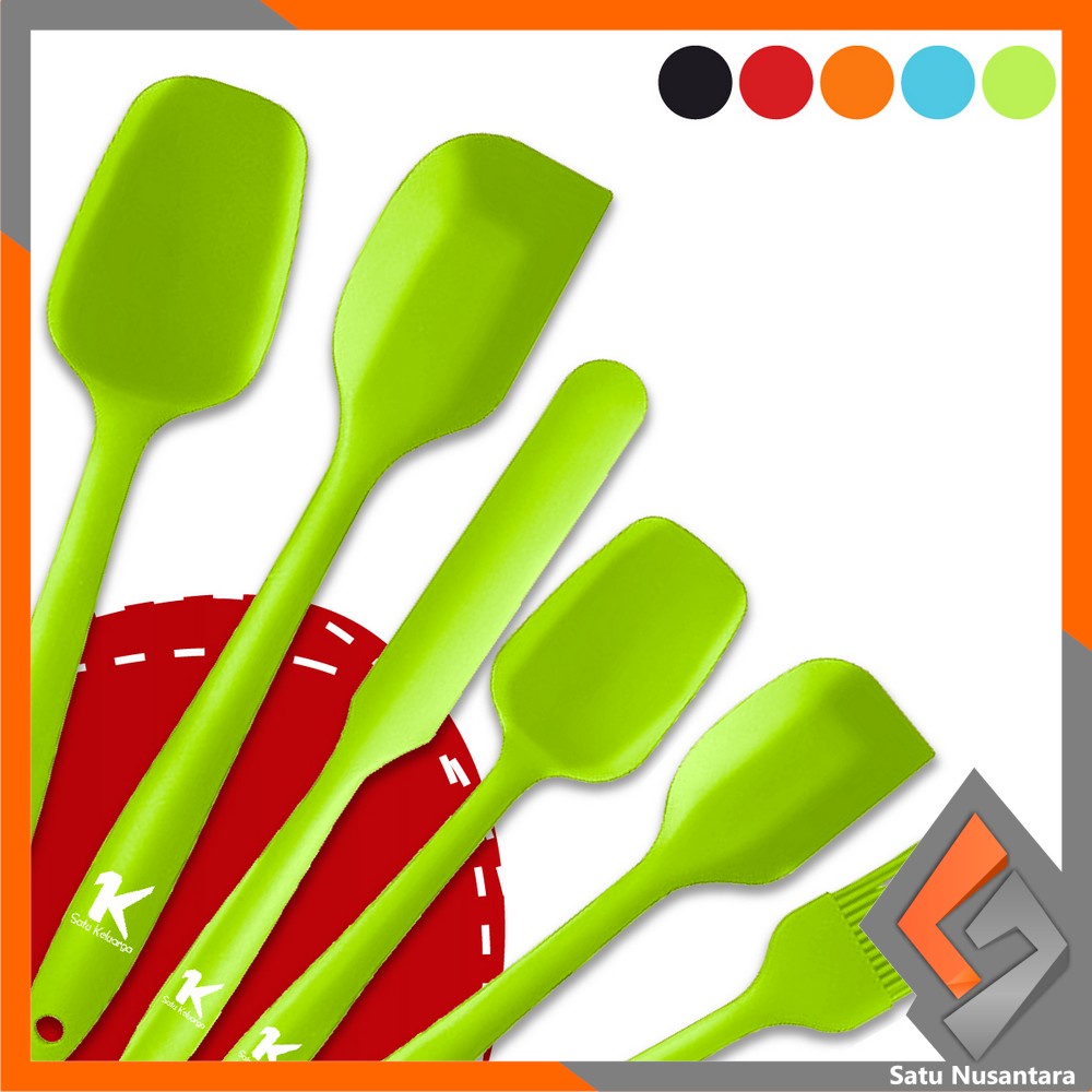 Jual Sn C276 Spatula Silikon Tahan Panas Set 6in1 Sutil Silicone Set