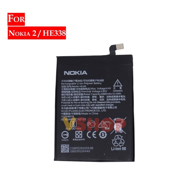 Jual BATERAI BATRE NOKIA 2 - HE338 - TA1029 TA1035 TA1007 BATTERY | Shopee Indonesia