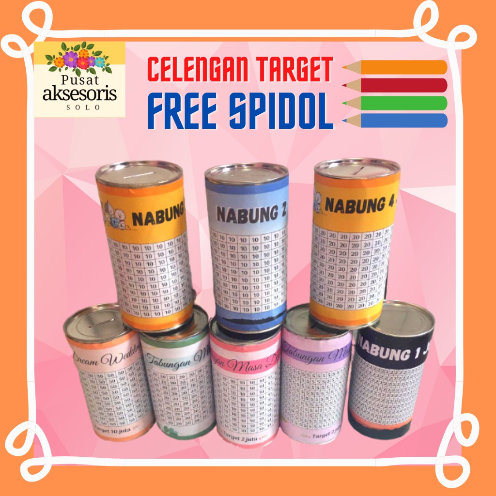 Jual [FREE SPIDOL 1KG MUAT 4 PCS] CELENGAN TARGET CELENGAN TARGET ...