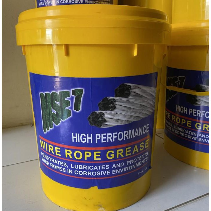Jual perawatan mantap nian bro Wire Rope Grease 16 kg MSE 7 | Shopee ...