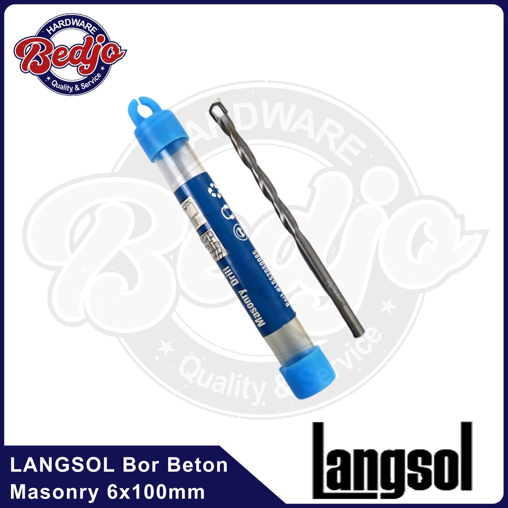 Jual Langsol Mata Bor Beton Tembok 6 mm x 100 mm | Shopee Indonesia
