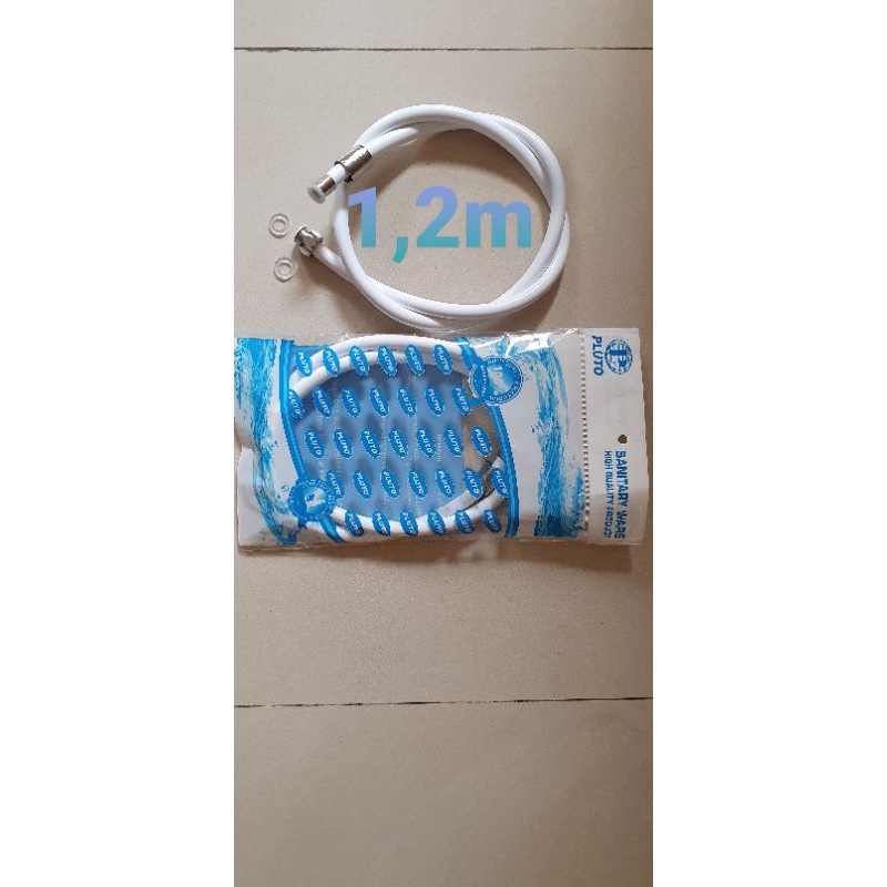 Jual selang jet shower closet putih pluto selang pvc 120 cm | Shopee ...
