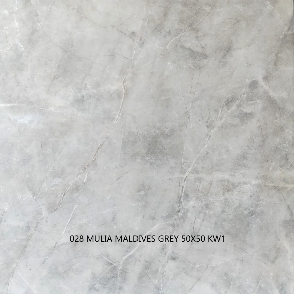Jual Keramik Lantai (Glossy)/ MULIA MALDIVES GREY 50X50 KW1/ 028 ...