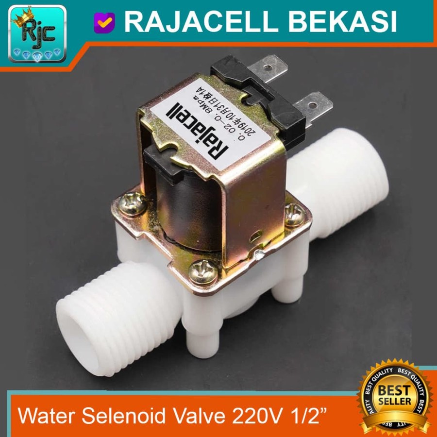 Jual Electric Water Selenoid Valve 220V AC NC 1/2" Air Water Control Switch | Shopee Indonesia