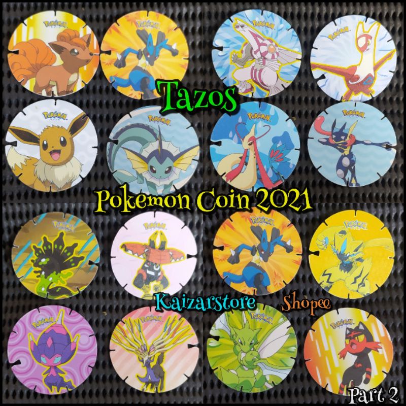 Jual Mainan Tazos Pokemon Coin 2021 hadiah Chiki Balls pikachu tajos ...