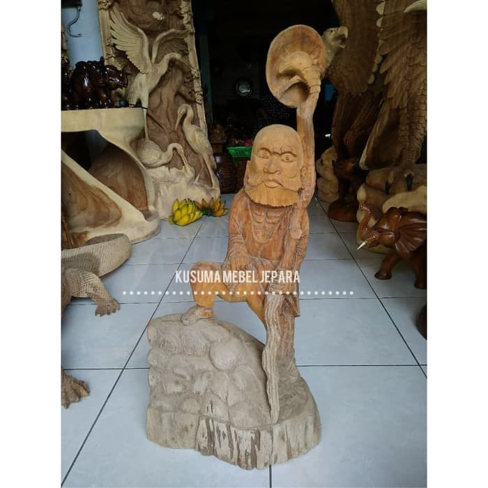 Jual Patung Relief Kurcaci Kayu Jati Solid/Utuh (Tinggi 85cm) | Shopee ...