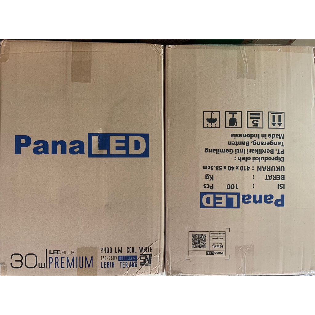 Jual PANALED PREMIUM 30 Watt 1 DUS / 1 KARTON ISI 100 Lampu LED Capsule ...
