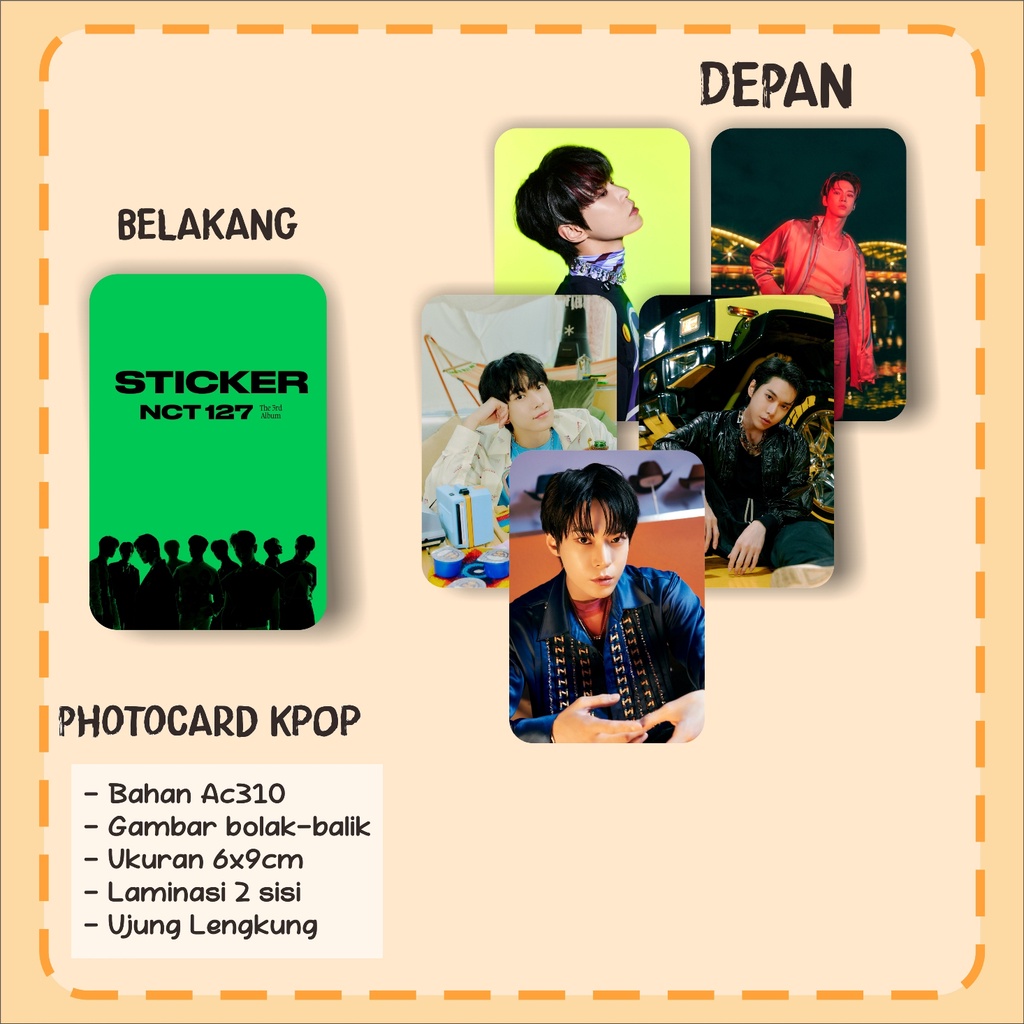 Jual PHOTOCARD NCT 127 STICKER 1 SET ISI 5 PCS | Shopee Indonesia