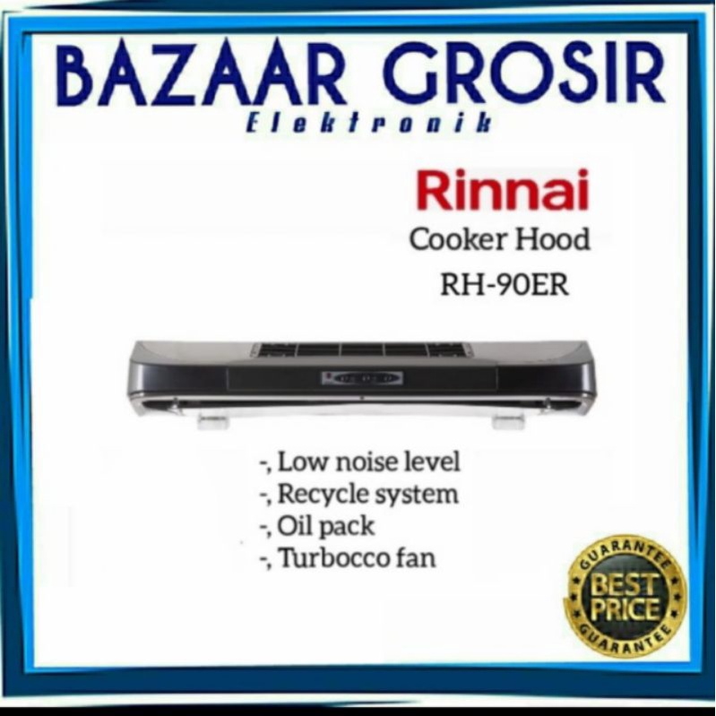 Jual PENGHISAP ASAP DAPUR COOKER HOOD RINNAI RH90ER RH-90ER RH 90 ER 90 CM | Shopee Indonesia