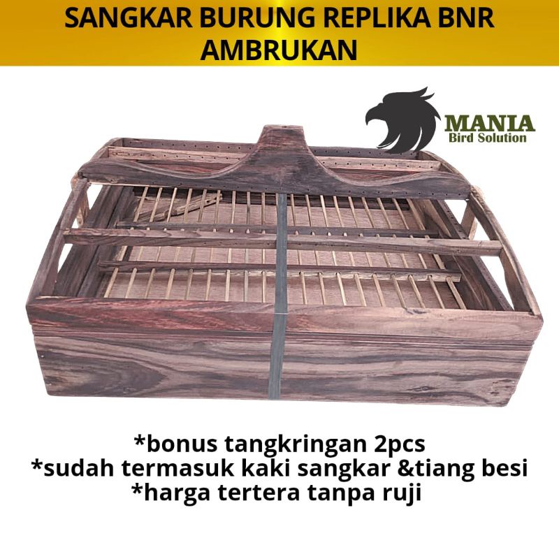 Jual SANGKAR BURUNG REPLIKA BNR AMBRUKAN KAYU SONO KELING | Shopee ...
