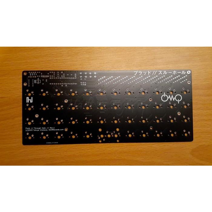 Jual Plaid pcb ortholinear through hole mechanical keyboard usb c ...