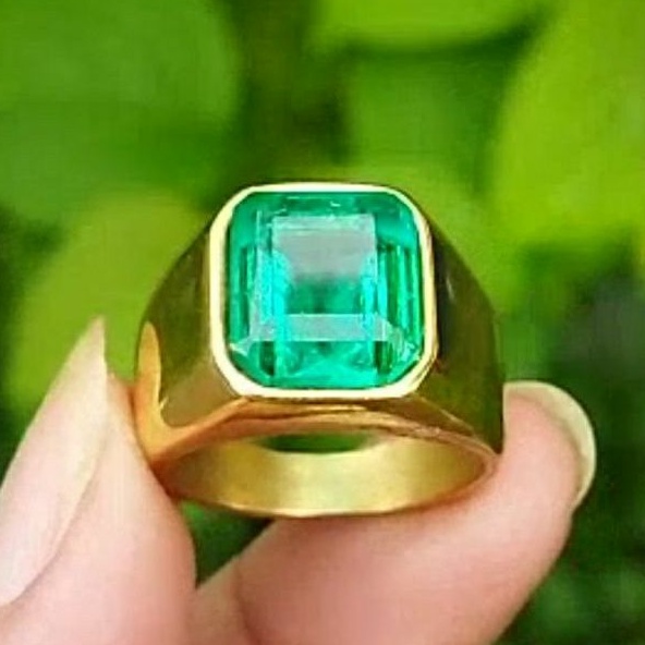 Jual CINCIN PERMATA EMERALD BERYL ZAMRUD COLOMBIA CO. ORIGINAL / TOP COLOUR | Shopee Indonesia