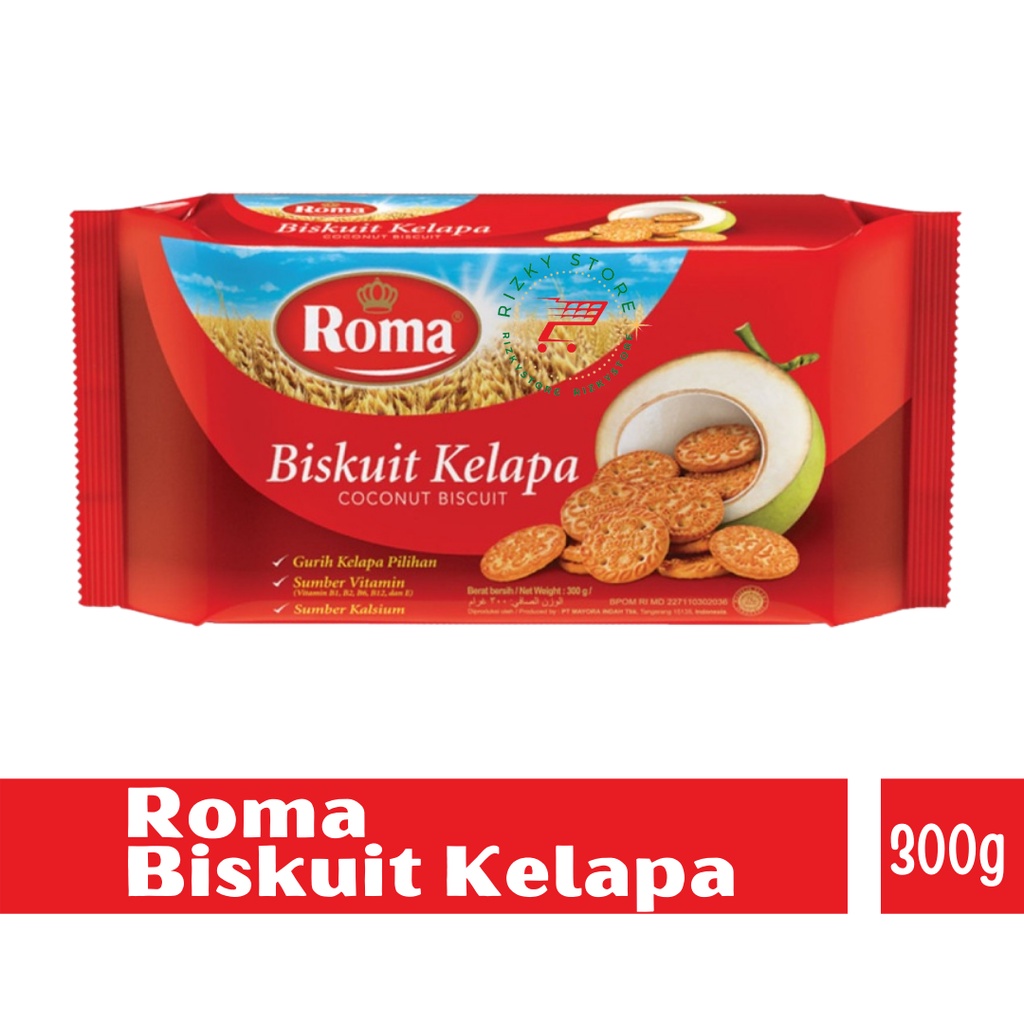 Jual ROMA BISKUIT KELAPA 300g | Shopee Indonesia