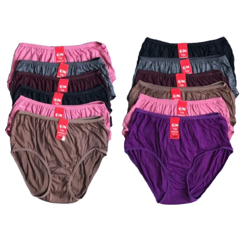 Jual (M L XL 3L) LUSINAN 12 PCS CELANA DALAM WANITA JUMBO / GROSIR CD WANITA 1 LUSIN GOLDEN NICK ...