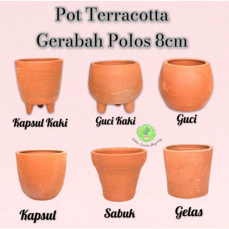 Jual Pot Terracotta | Gerabah | Pot Mini | Pot Kaktus | Pot Teracota ...
