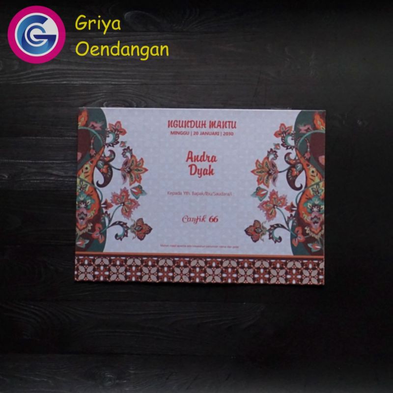 Jual Undangan Pernikahan Murah Desain Khas Batik | Shopee Indonesia