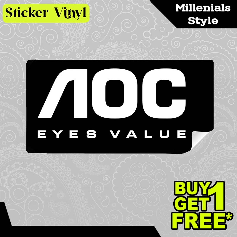 Jual Stiker Sticker AOC Eyes Value Anti Blue Light Monitor Desain Keren ...