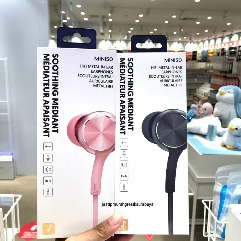 Jual HIFI METAL IN-EAR EARPHONES MINISO HEADSET MINISO | Shopee Indonesia
