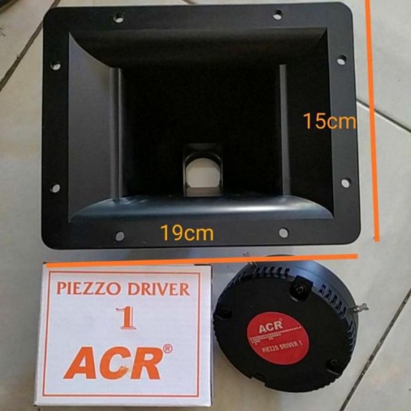 Jual Paket Driver tweeter Acr Piezo 300w dan Horn Corong 15x19cm ORI ... Jual Paket Driver tweeter Acr Piezo 300w dan Horn Corong 15x19cm ORI ...