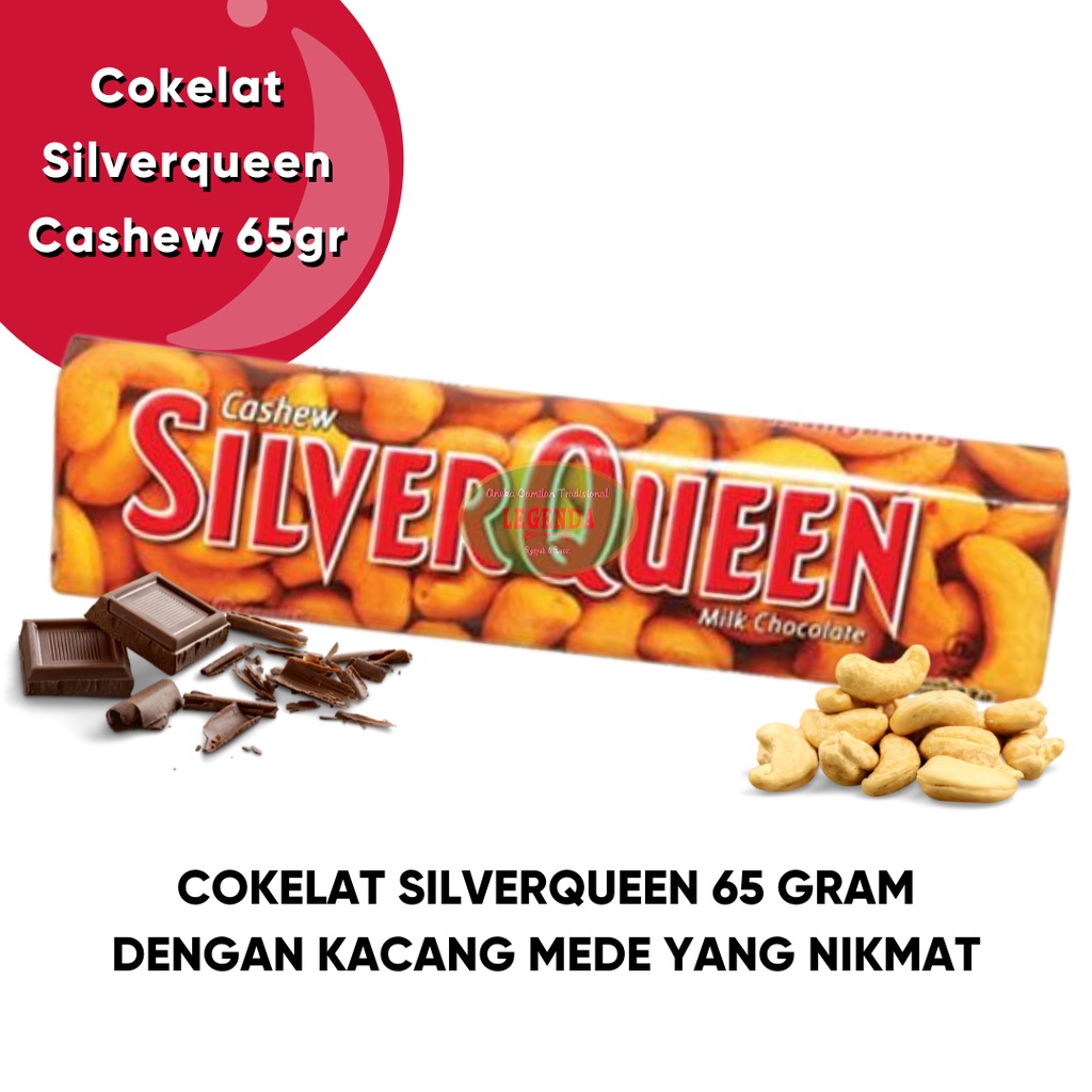 Jual Cokelat Silverqueen Cashew 55gr chocolate bar silver queen mede ...
