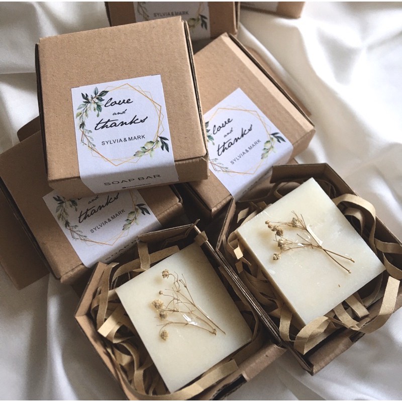 Jual Soap Bar Souvenir Homemade Kado Estetik MIN 50pcs | Shopee Indonesia