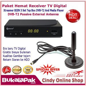 Jual Paket Murah Receiver TV Digital 1 Set Xtreamer BIEN 3 Set Top Box ...