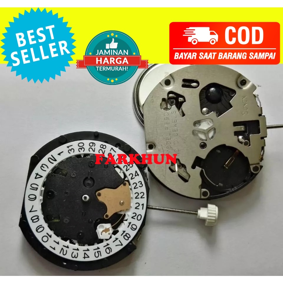 Jual ORIGINAL MESIN JAM TANGAN SUNON PE 90 S PE-90 6-9-12 MOVEMENT WATCH PE90 6912 6 9 12 MANUAL ...