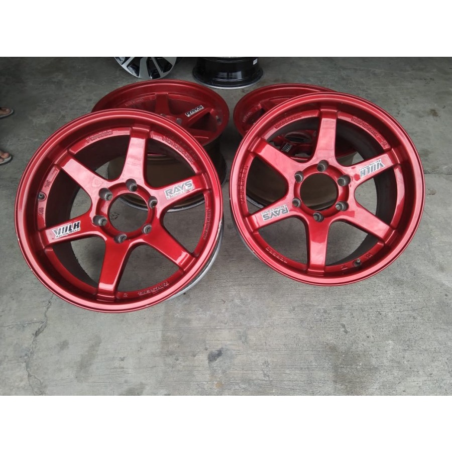 Jual Velg Mobil Seken Bekas Te37 Ring 18 Baut Pcd 6x139,7 Buat Mobil Pajero Fortuner Triton dll ...