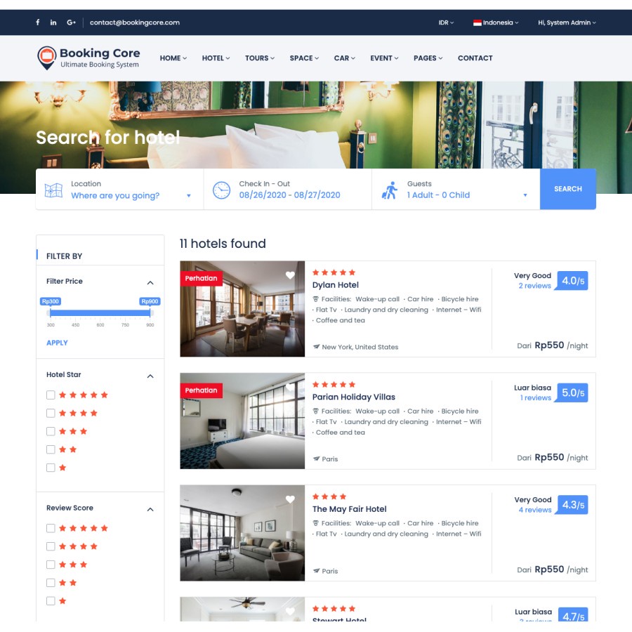 Jual Source Software Program Aplikasi Website Booking Hotel Laravel PHP ...