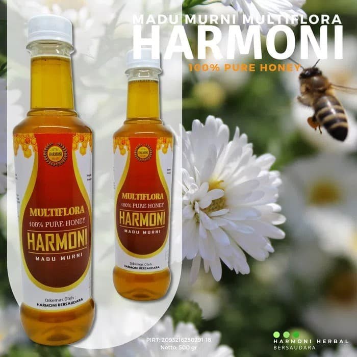 Jual Madu Murni Manis Multiflora Pure Honey Asli Original 500gr Harga ...