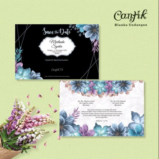 Jual Cantik 73 | Blangko Undangan | Undangan Print | Undangan Kosong ...