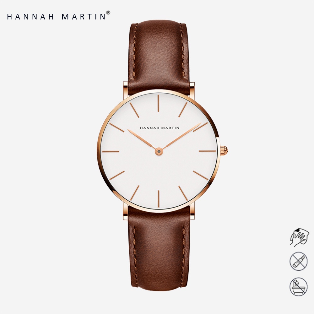 Jual HANNAH MARTIN Jam Tangan Wanita Sangat tipis 100% Original Fashion ...