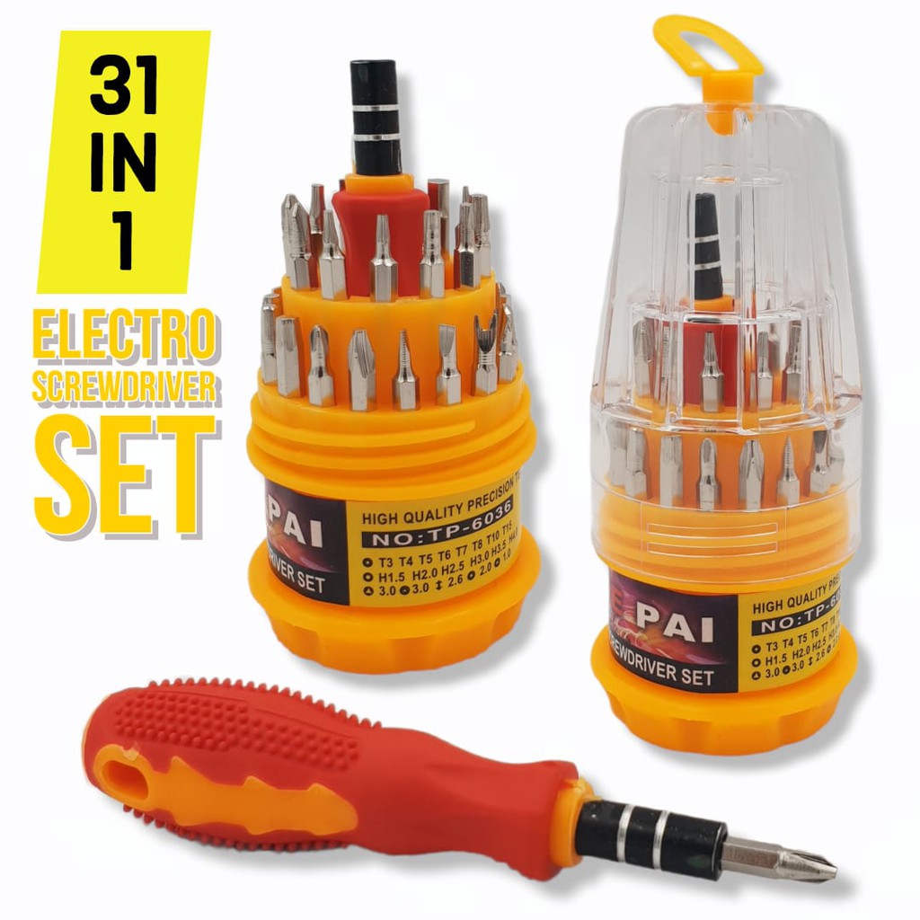 Jual Obeng Set Multifungsi Magnetic 31 in 1/ Obeng Set Multi MINI/ 31 in 1 Obeng Telur Obeng ...