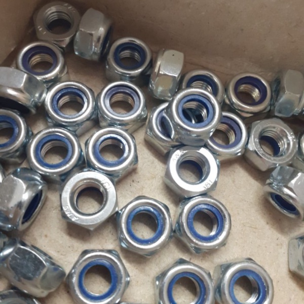 Jual Stock Terbatas nylon seal nut m5 galvanized mur nilon lock nut m5 ...