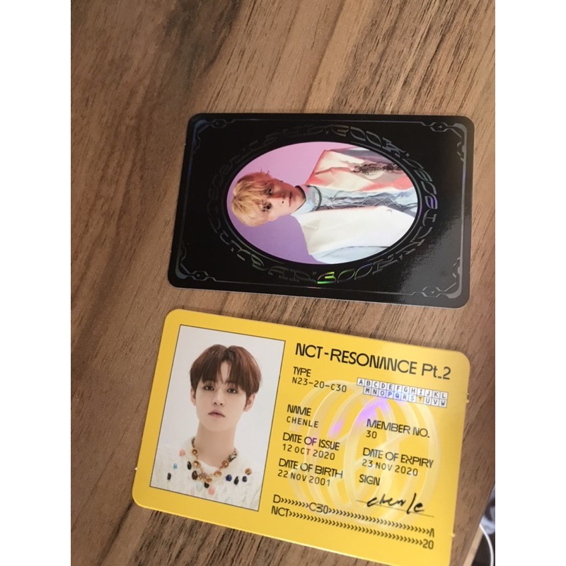 Jual NCT RESONANCE ID card & yearbook card ( CHENLE & HENDERY) | Shopee ...
