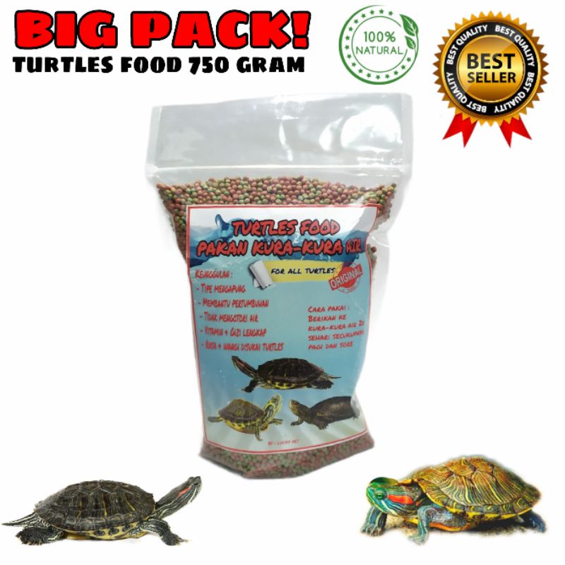 Jual KEMASAN BESAR Makanan pelet pakan kura-kura air Brazil res dada ...