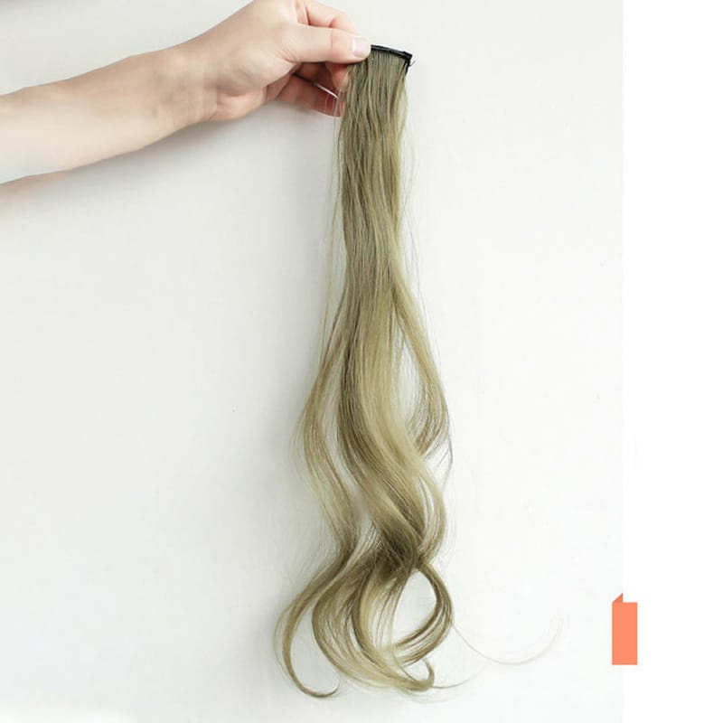 Jual Rambut Palsu Keriting Hair Clip Warna Polos clip on 55cm Hair cCip ...