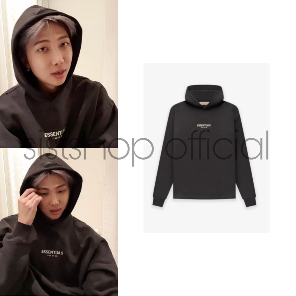 Jual Hoodie BTS RM Essentials Fear of God logo tengah, Free Foto | Shopee Indonesia