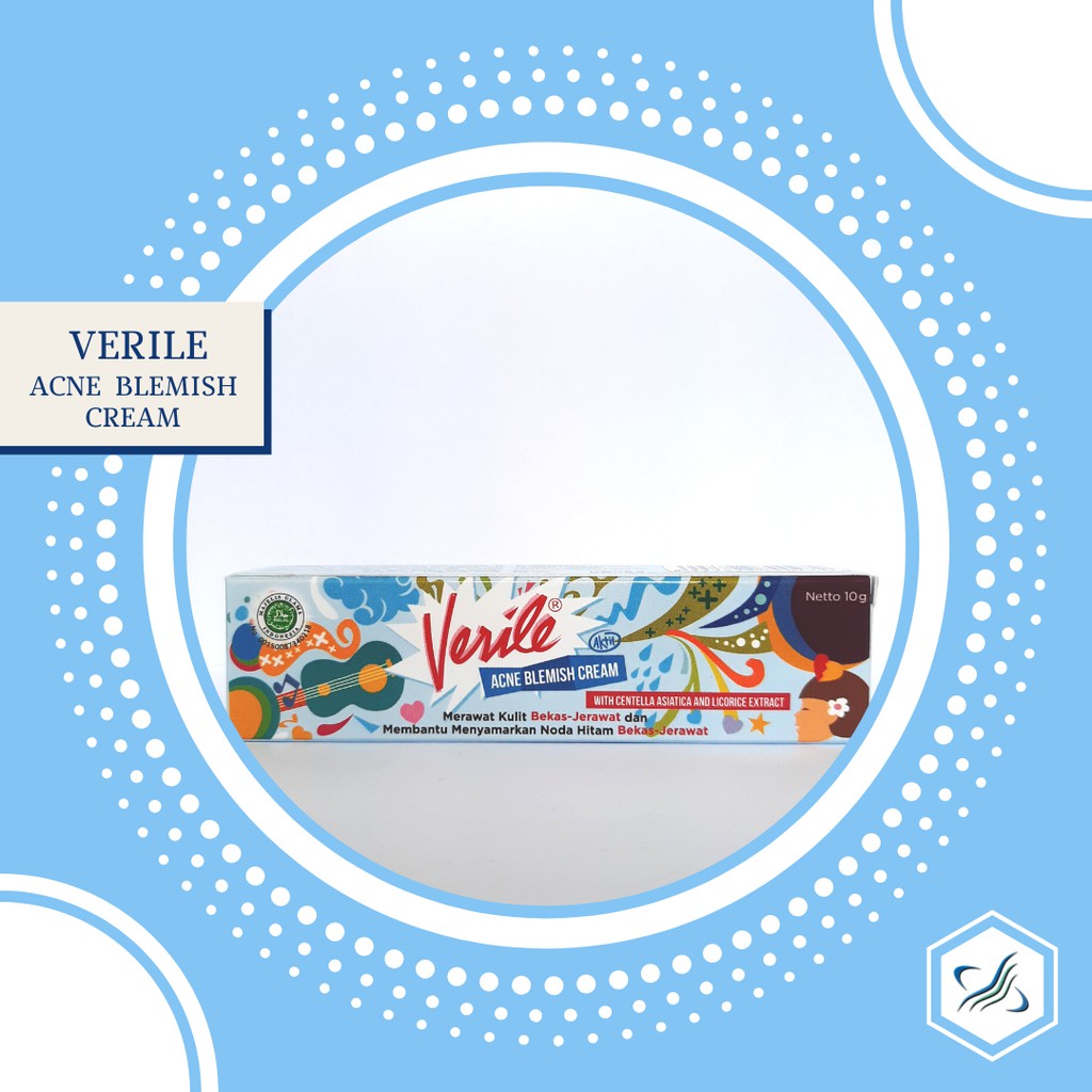 Jual VERILE Acne Blemish Cream 10gr (Merawat kulit bekas jerawat dan ...