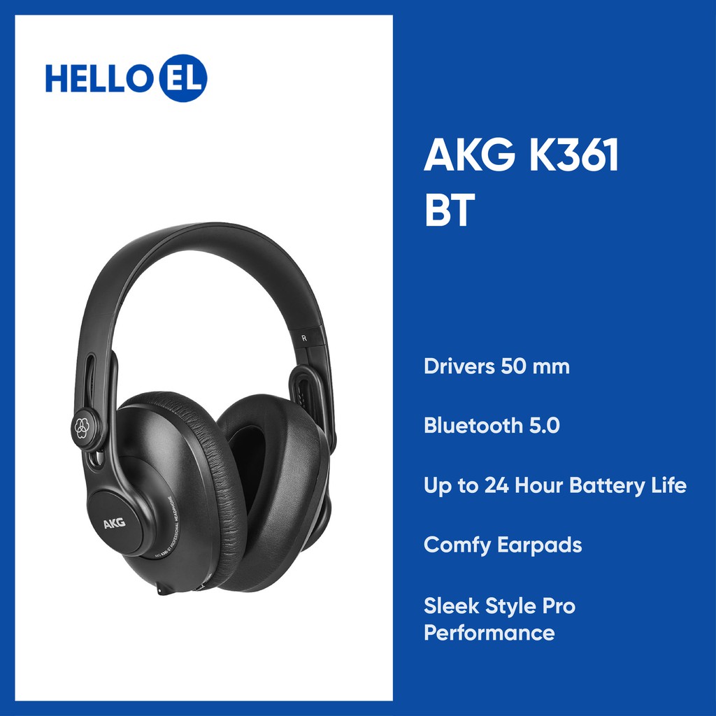 Jual [Baca Deskripsi] DP AKG K361 BT Wireless Pro Audio Over-Ear, Closed-Back, Studio Headphone ...
