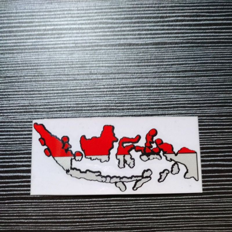 Jual STICKER PETA MERAH PUTIH INDONESIA CUTTING | Shopee Indonesia