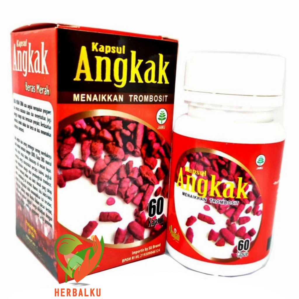 Jual Kapsul Angkak Beras Merah INAYAH Membantu Menaikan Trombosit ...