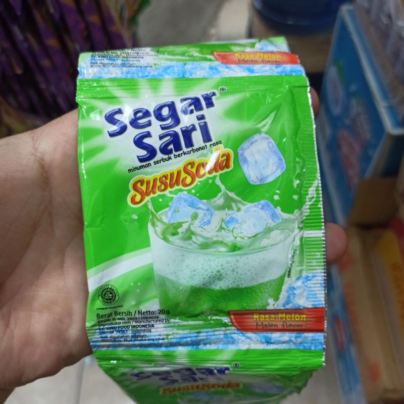 Jual Minuman Segar Sari Susu Soda 20g Melon | Shopee Indonesia