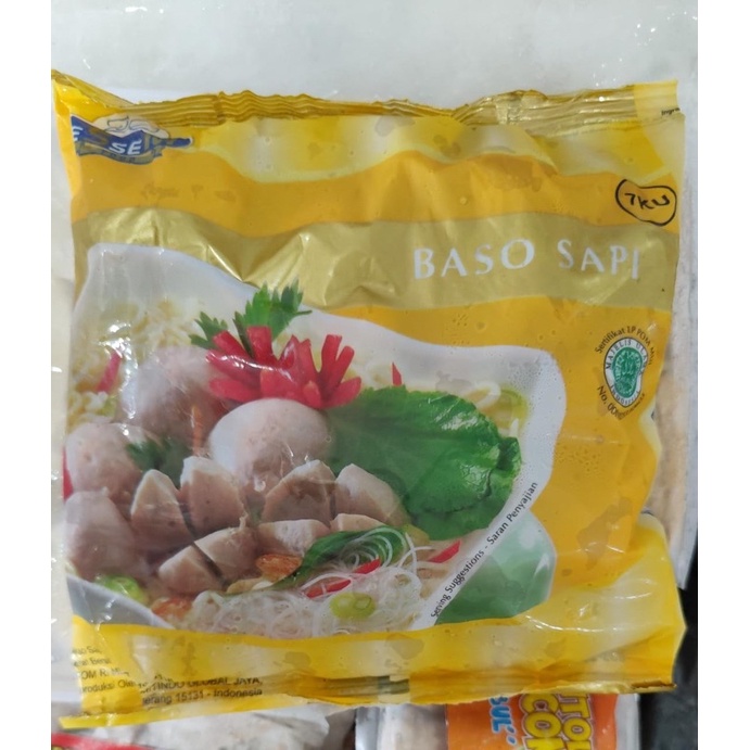 Jual Essem food bakso sapi Kuning Label kuning ( 50 btr / 25 butir ...