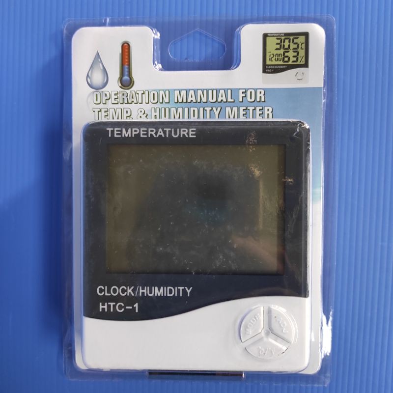 Jual Termometer ruangan/ termometer ruang digital htc1/ higrometer 1 ...
