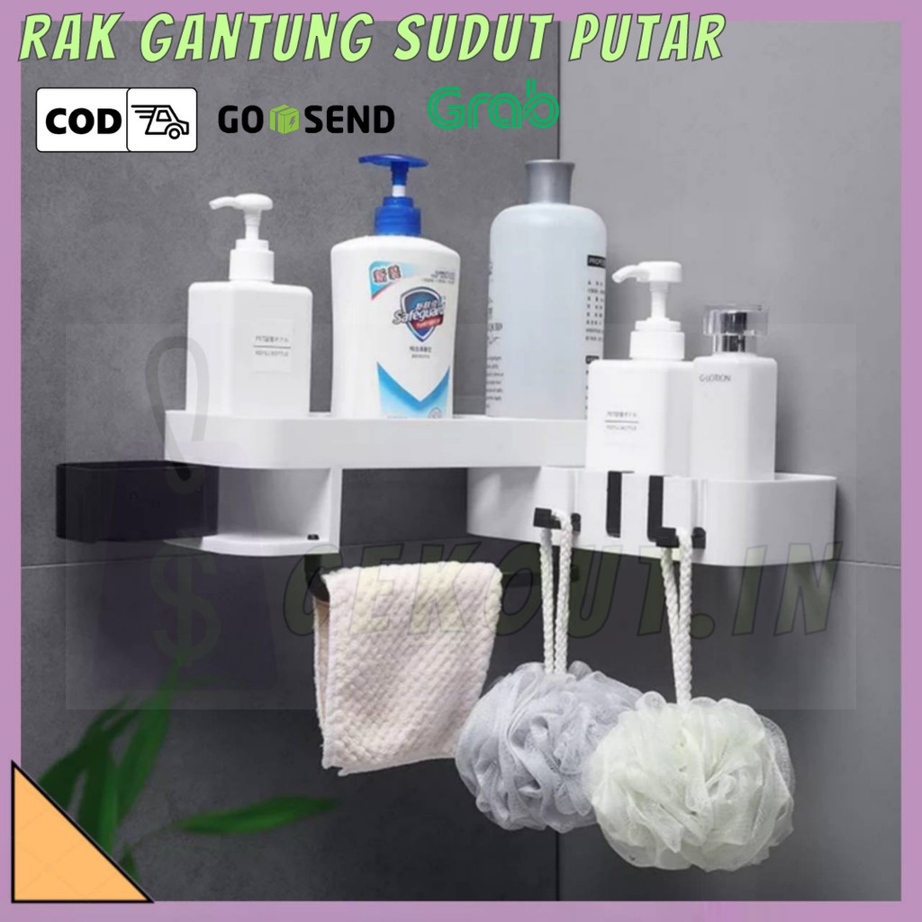 Jual RAK SABUN KAMAR MANDI PUTAR / RAK GANTUNG PUTAR SERBAGUNA/ RAK ...