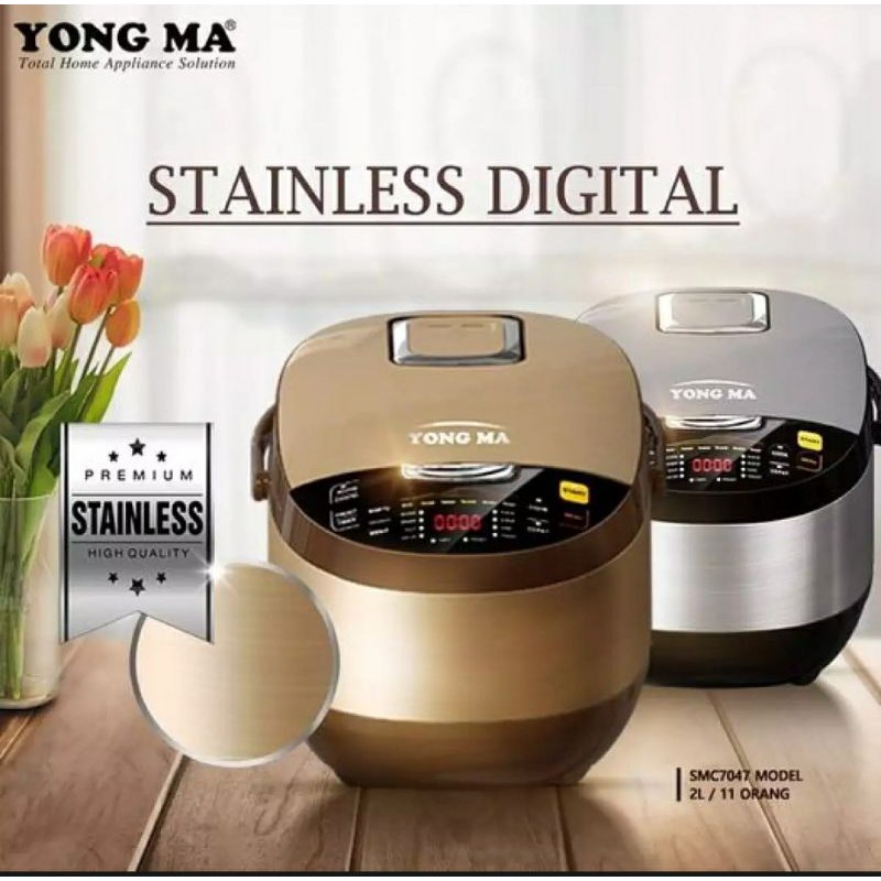 Jual YONG MA Digital Rice Cooker / magic com 2 L SMC7047/SMC8017 ...