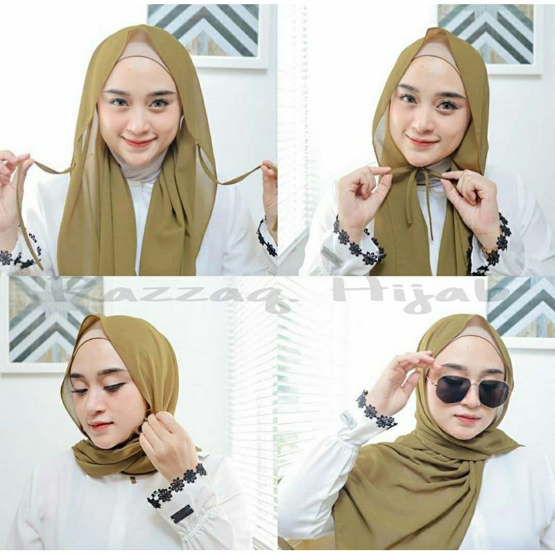 Jual Pashmina Tali Diamond Crepe 175X75 Hijab Pashmina Tali Diamond | Shopee Indonesia