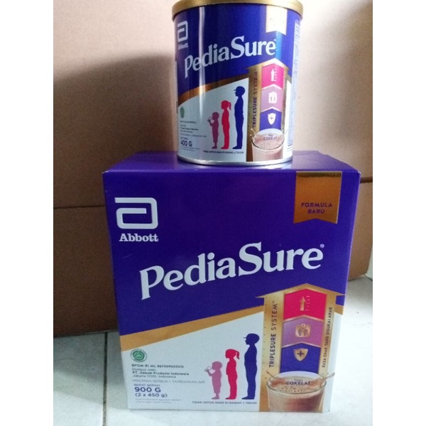 Jual Pediasure Triplesure Cokelat Coklat Vanila Madu 900 gr 400 gr 850 gr (exp April 2026 ...
